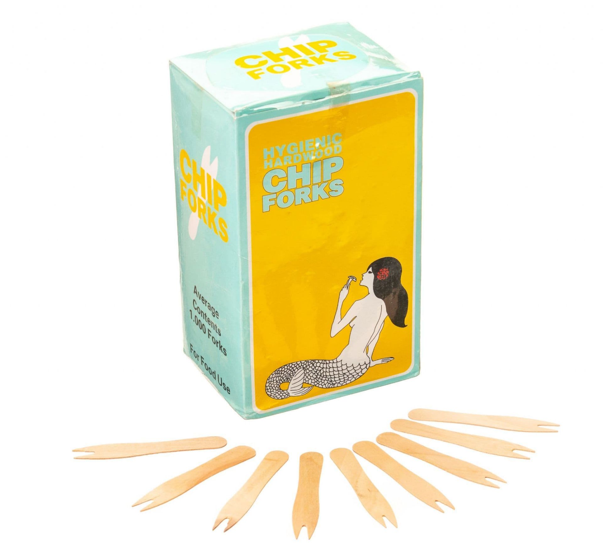 St Mickalos Catering Supplies. Wooden Chip Forks x1000